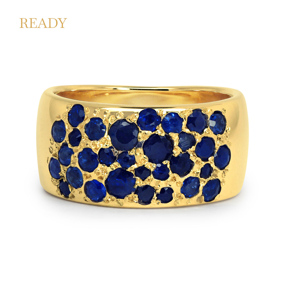 Broken Stars Recycled Gold & Emerald Ring - Lebrusan Studio